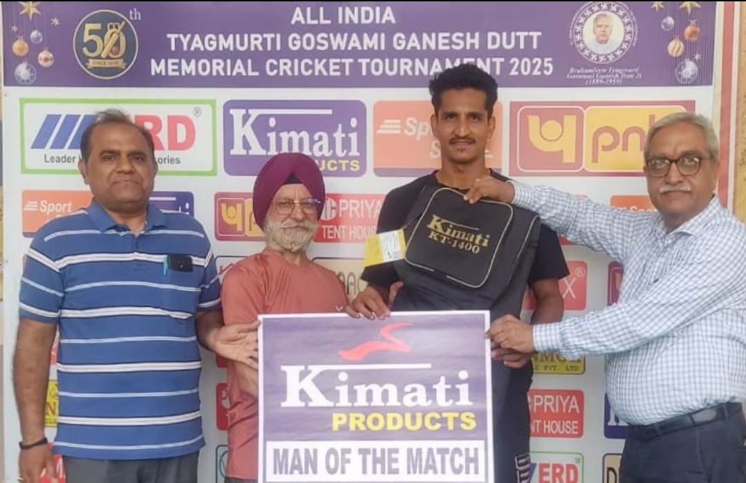 Sumit Kumar's five-wicket haul takes Rajnigandha Achievers to semis