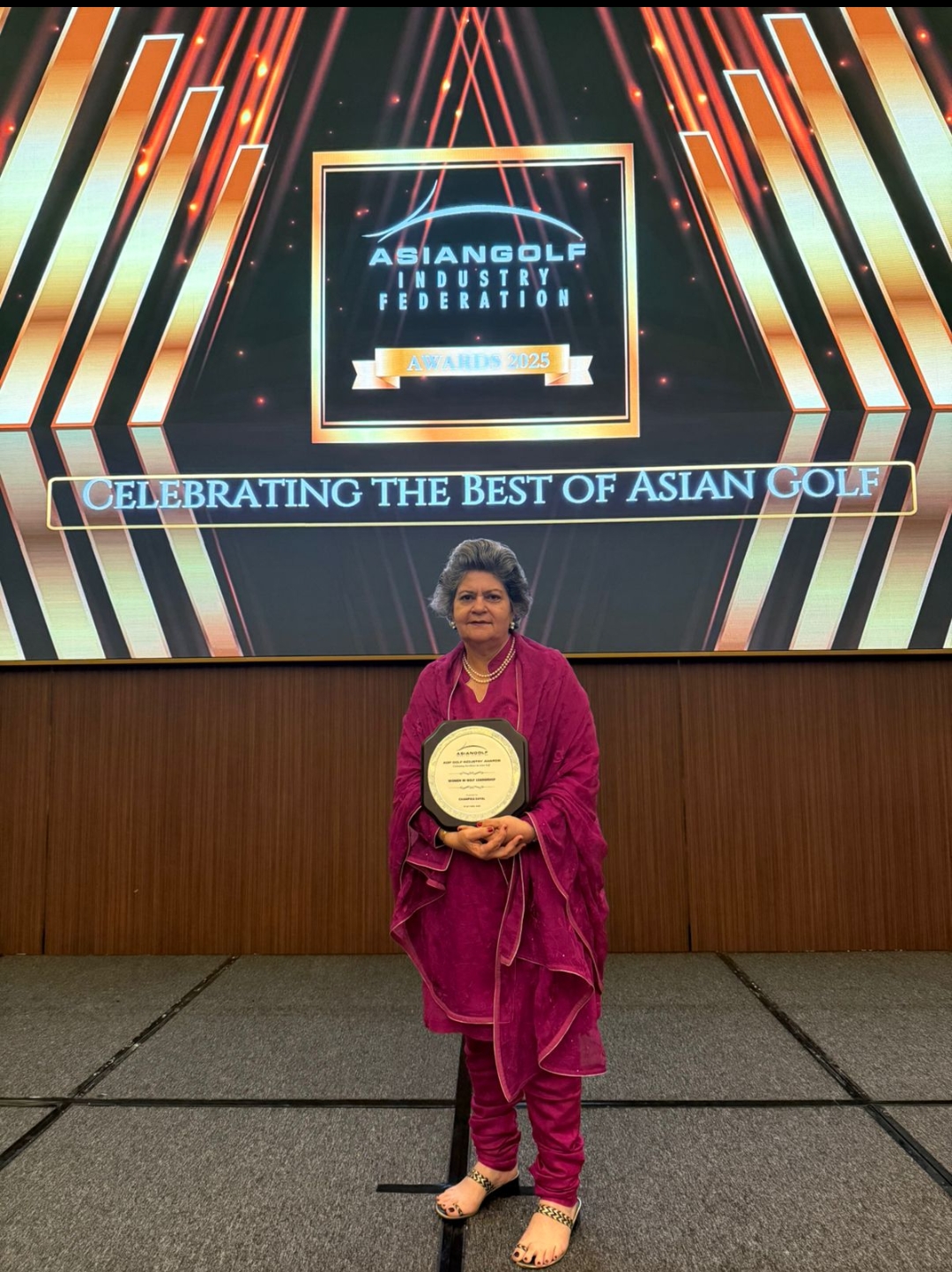 Champika Sayal honoured with AGIF Women in Golf Leadership Award